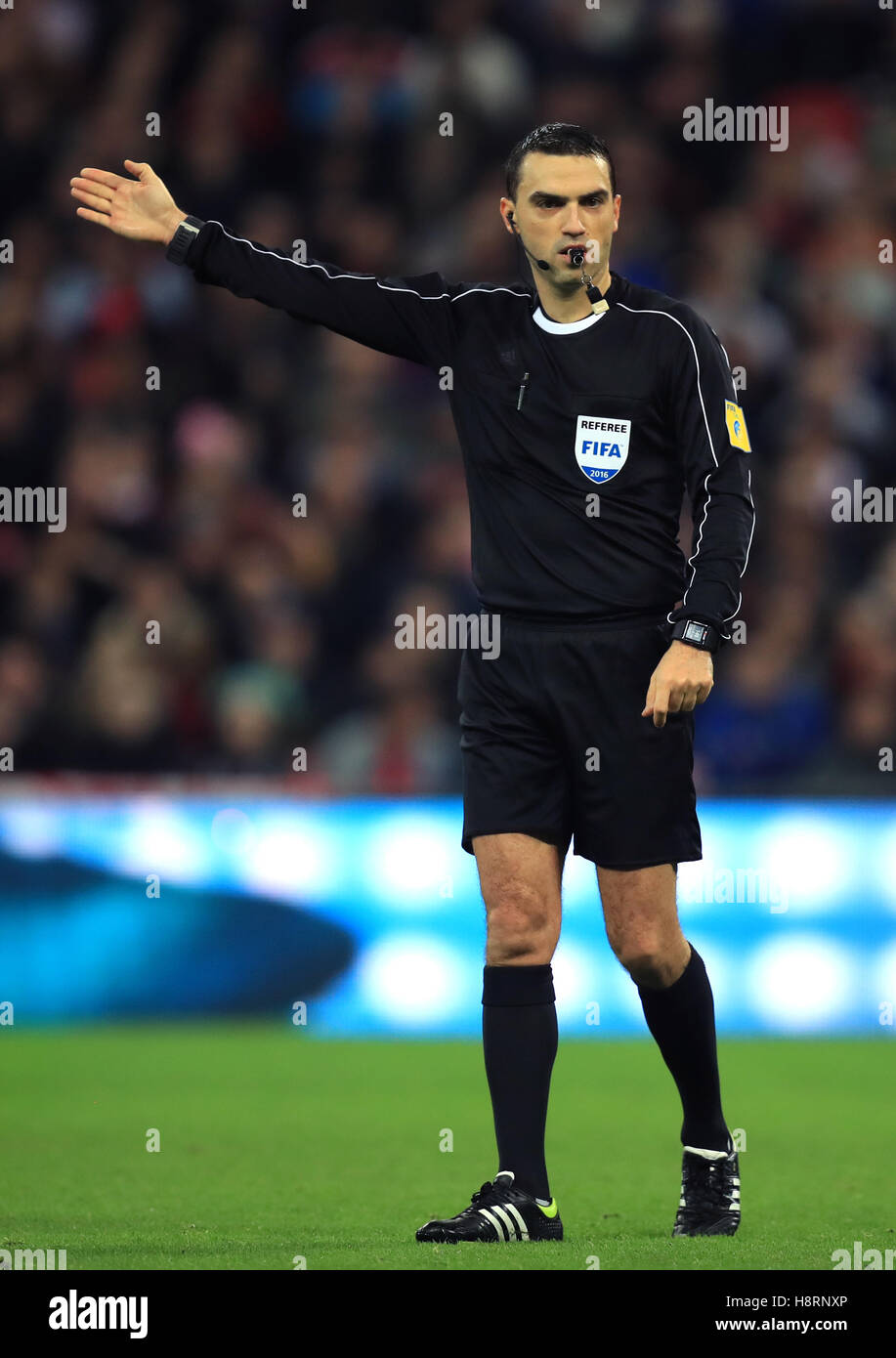 Referee Ovidiu Alin Hategan during the International Friendly at ...