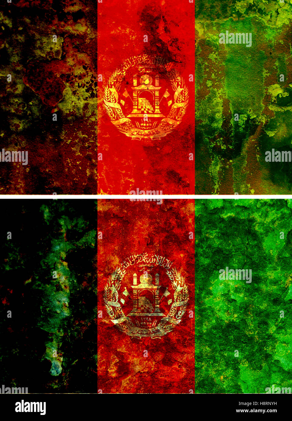 some very old grunge flag of Afghanistan Stock Photo - Alamy
