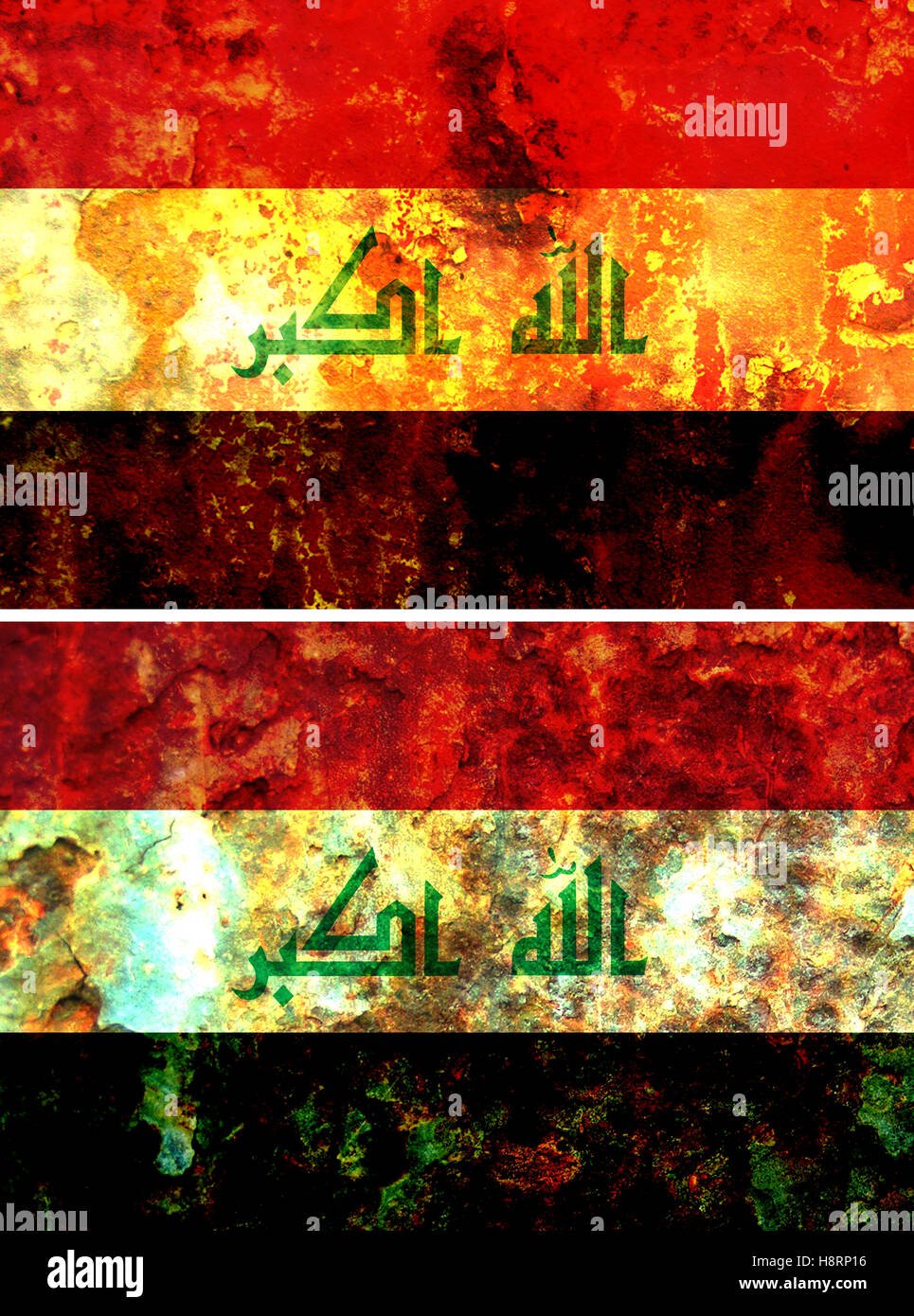 Old iraq flag hi-res stock photography and images - Alamy