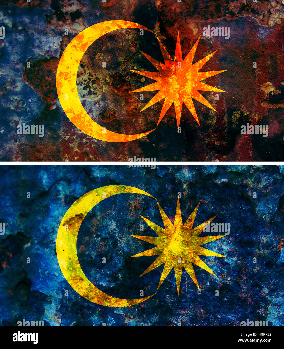 Old malaysia flag hi-res stock photography and images - Alamy