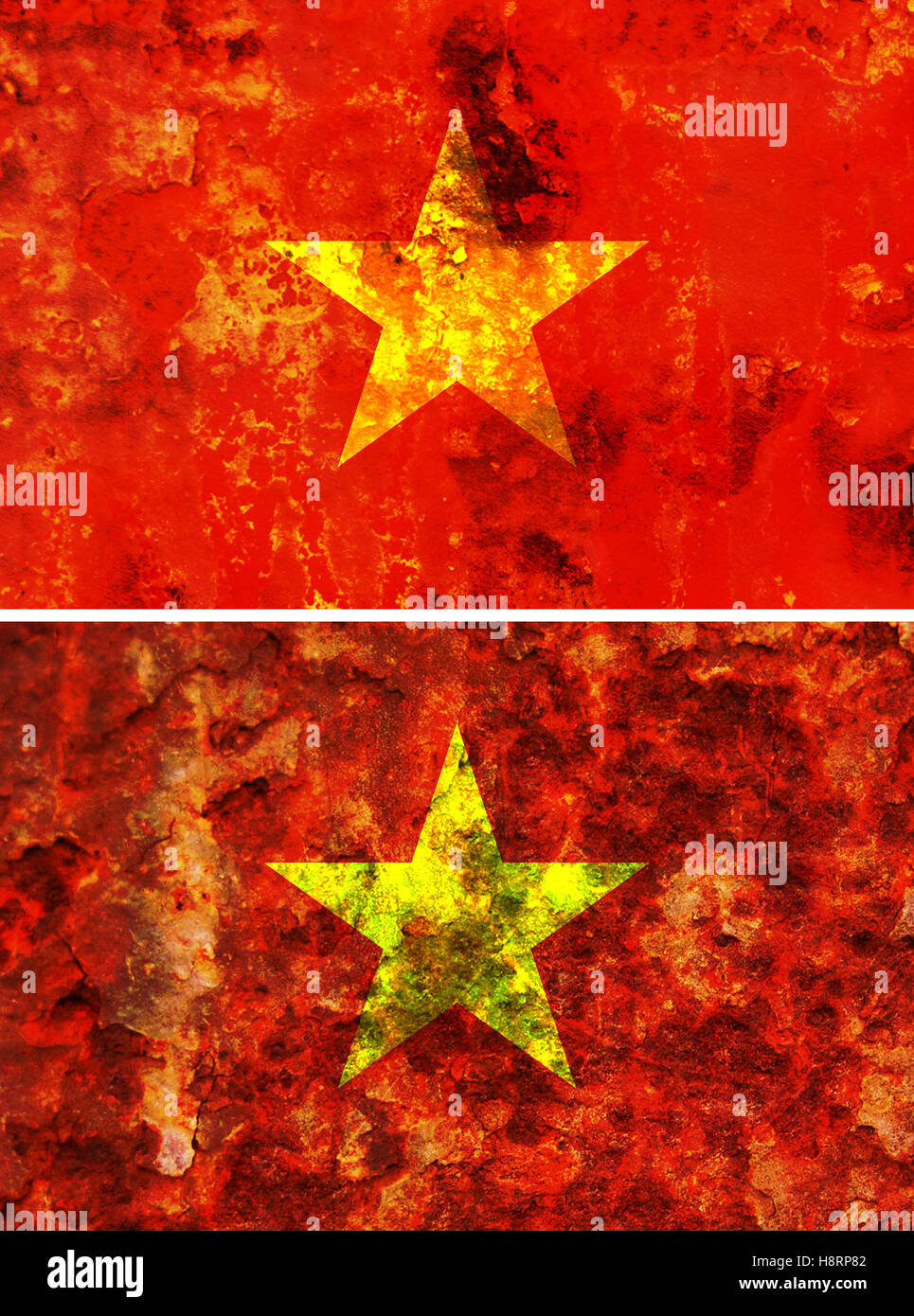 some very old grunge flag of Vietnam Stock Photo - Alamy