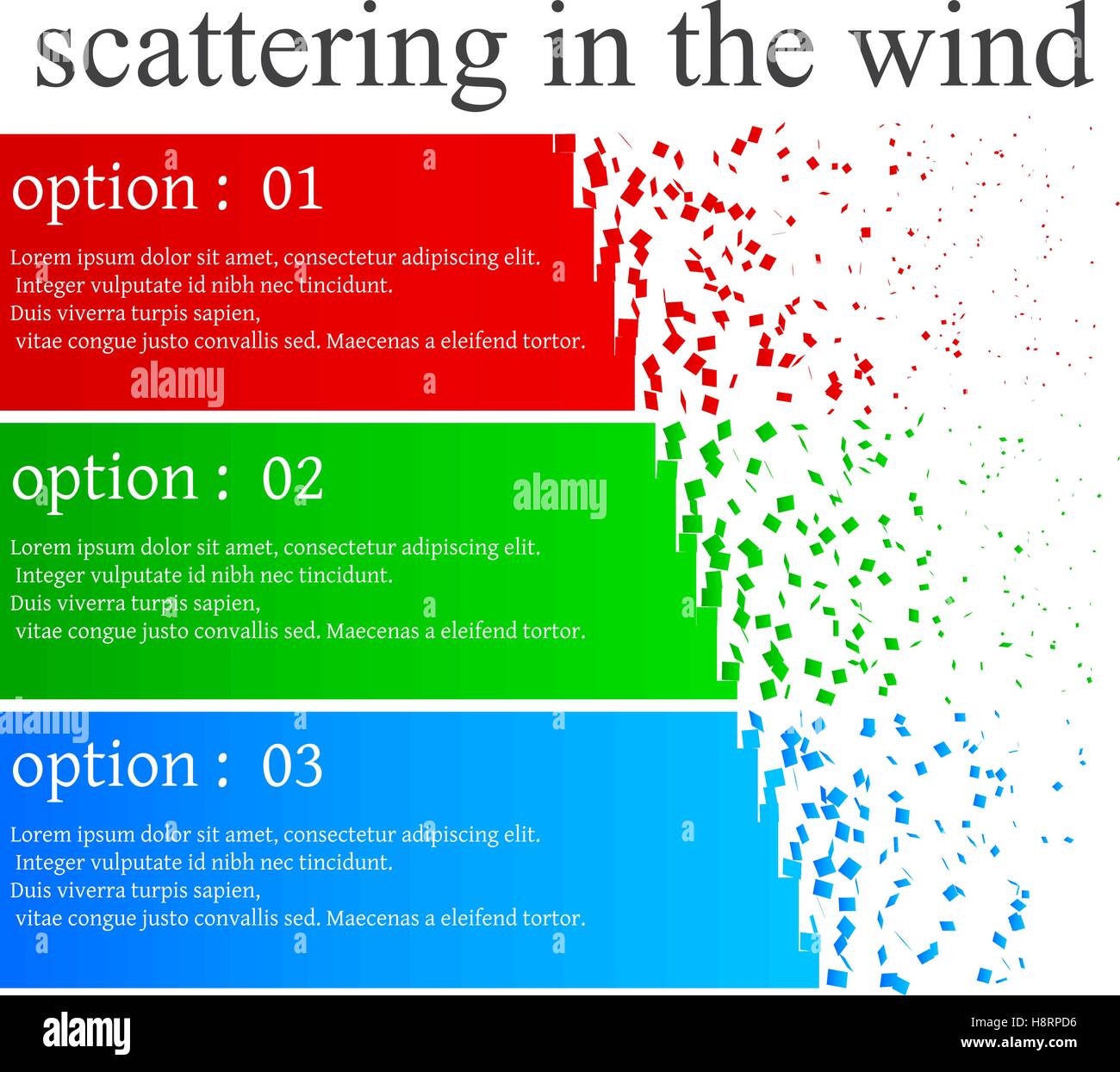 simple three option infographic Stock Vector Image & Art - Alamy