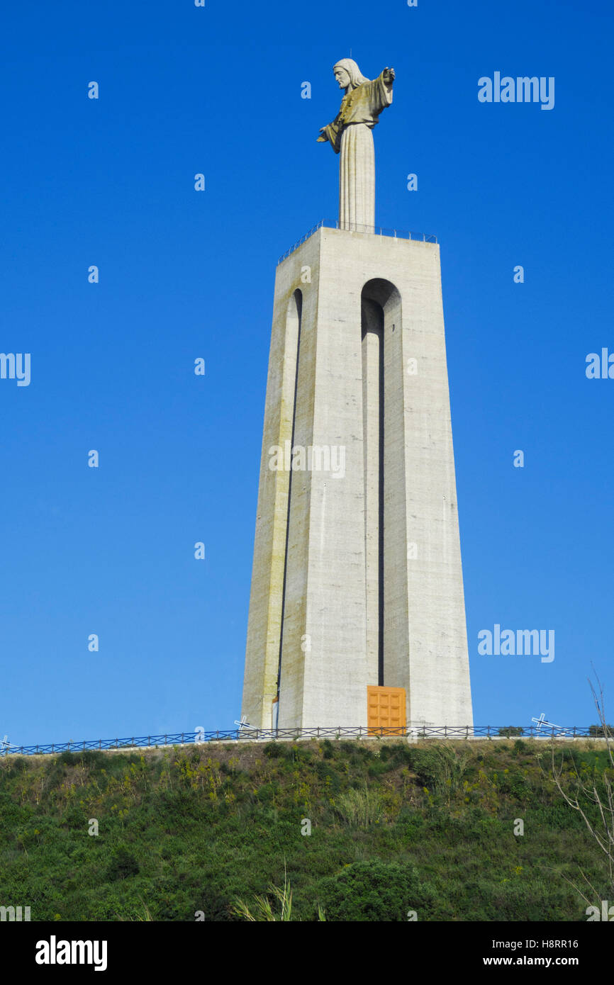 Sanctuary of Christ the King aka Cristo Rei statue in Lisbon, Portugal ...
