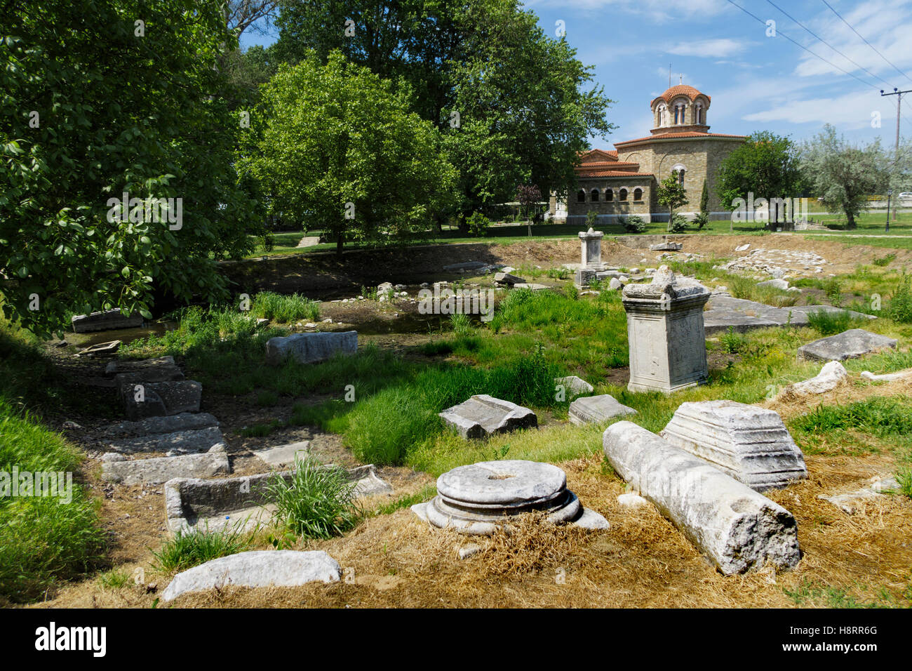 Ruins of the ancient city of Philippi, Greece, Europe Stock Photo - Alamy