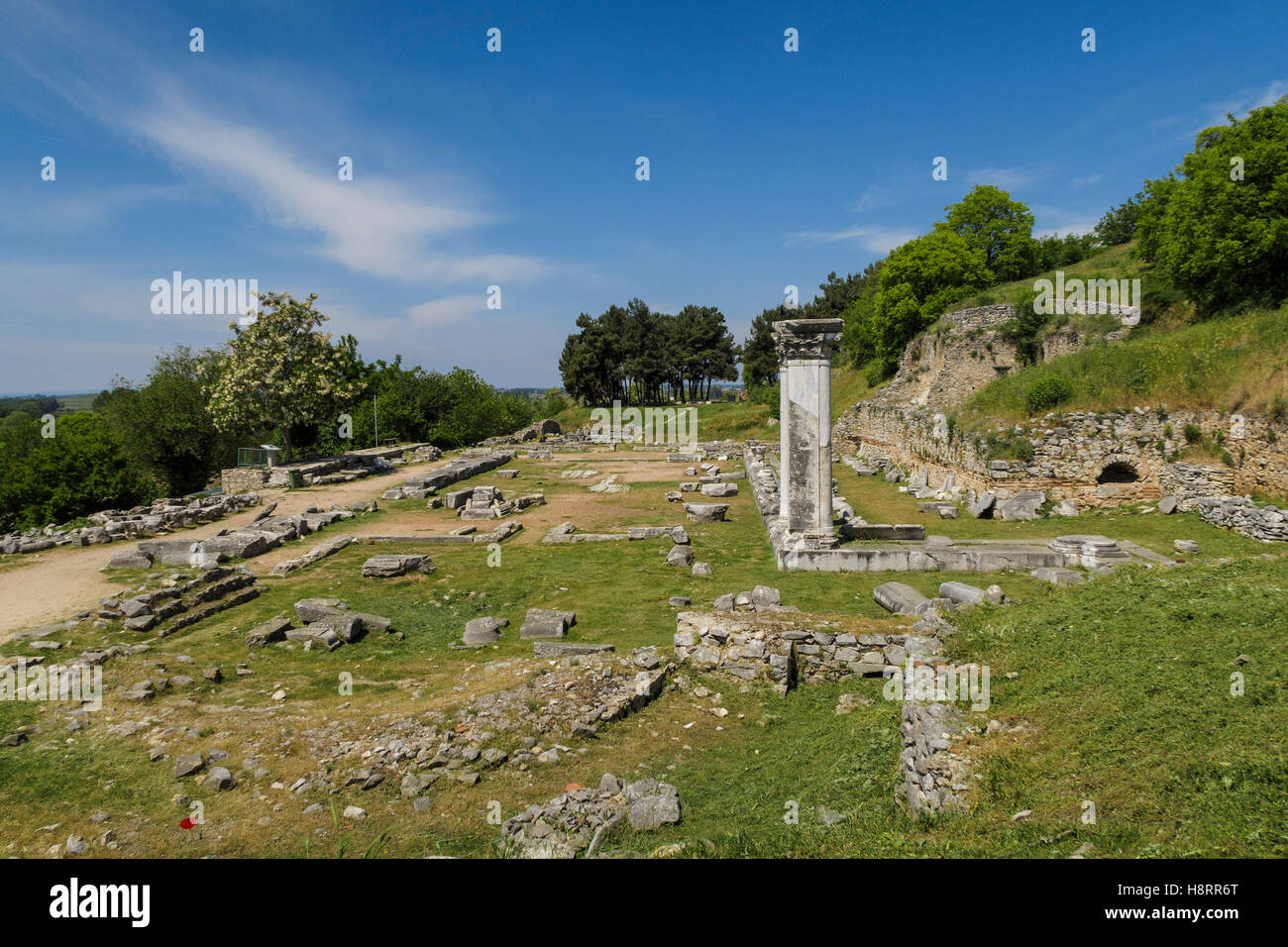 Ruins of the ancient city of Philippi, Greece, Europe Stock Photo - Alamy