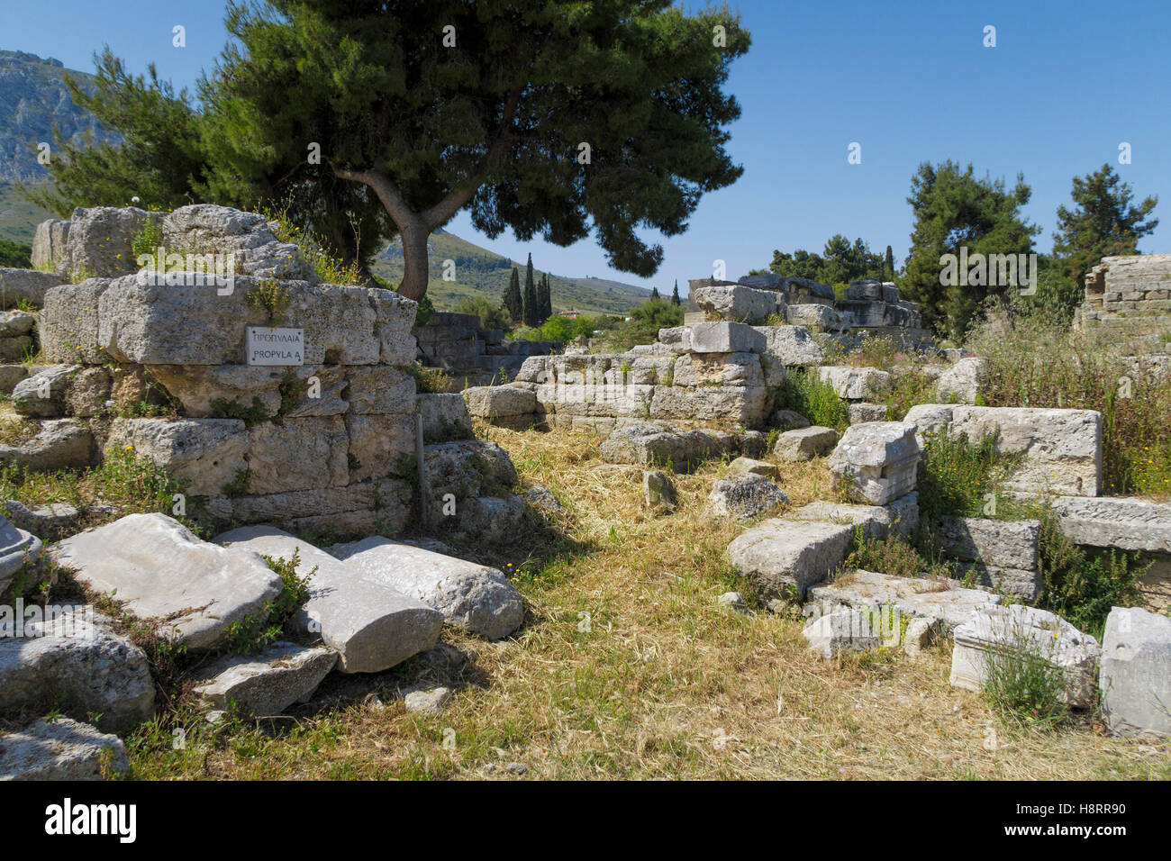 Ruins of Ancient Corinth, Greece, Europe Stock Photo - Alamy