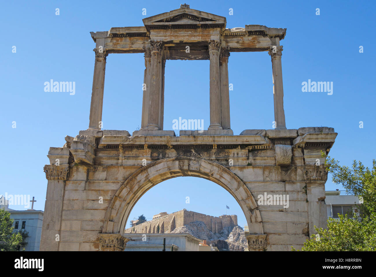 Hadrians arch hi-res stock photography and images - Alamy