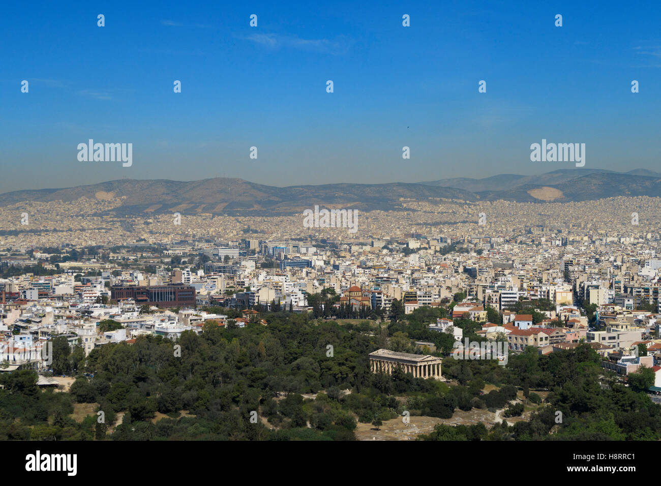 Athens skyline, Greece Stock Photo - Alamy
