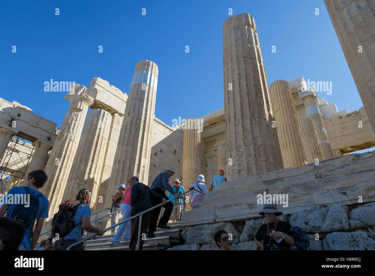 Tourist visiting athens hi-res stock photography and images - Alamy