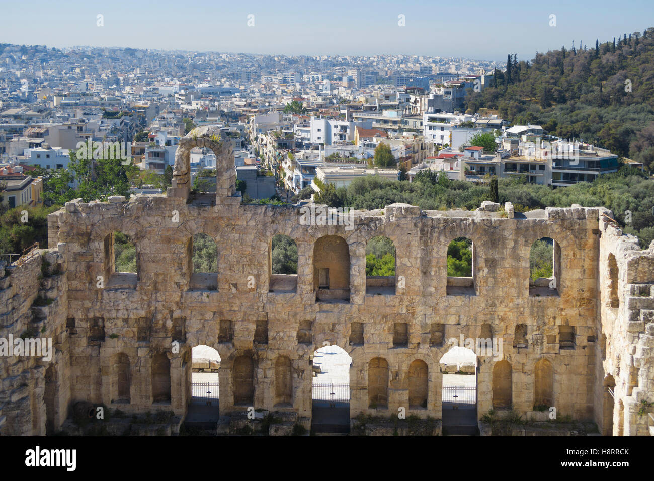 Odeon of Herodes Atticus, Acropolis, Athens, Greece Stock Photo - Alamy