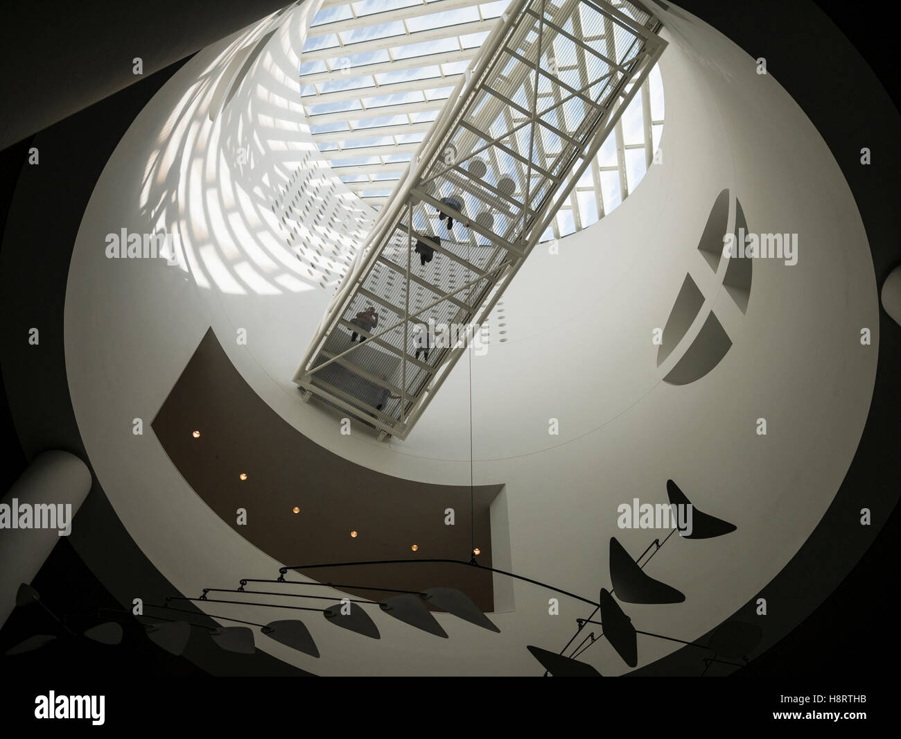 Architecture and art display at The San Francisco Museum of Modern Art ...