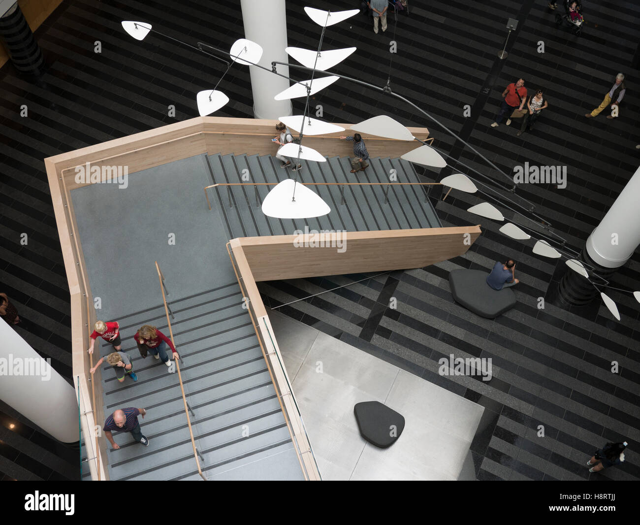 Architecture and art display at The San Francisco Museum of Modern Art ...