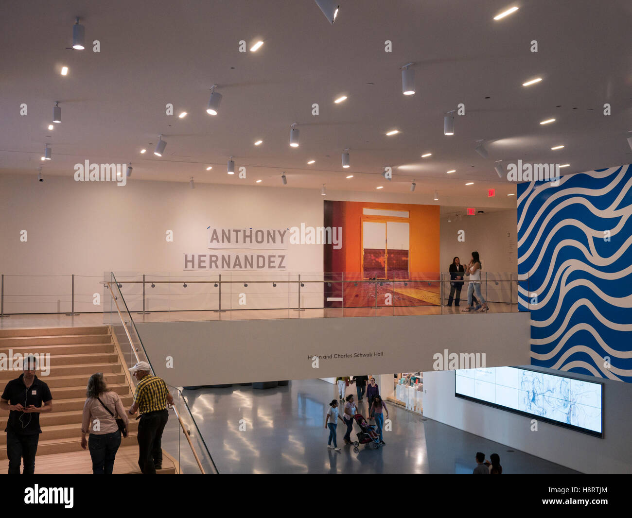 Architecture and art display at The San Francisco Museum of Modern Art ...