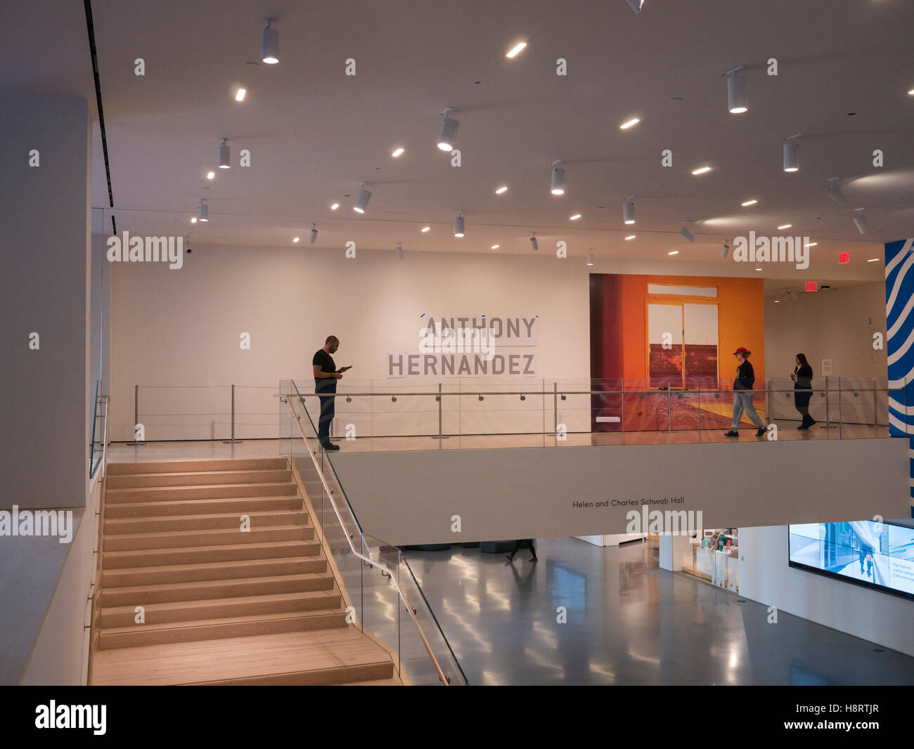 Architecture and art display at The San Francisco Museum of Modern Art ...