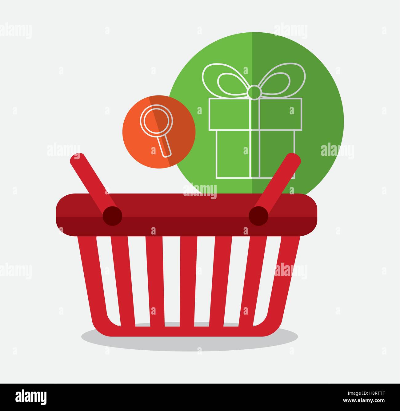 Basket and digital marketing design Stock Vector Image & Art - Alamy