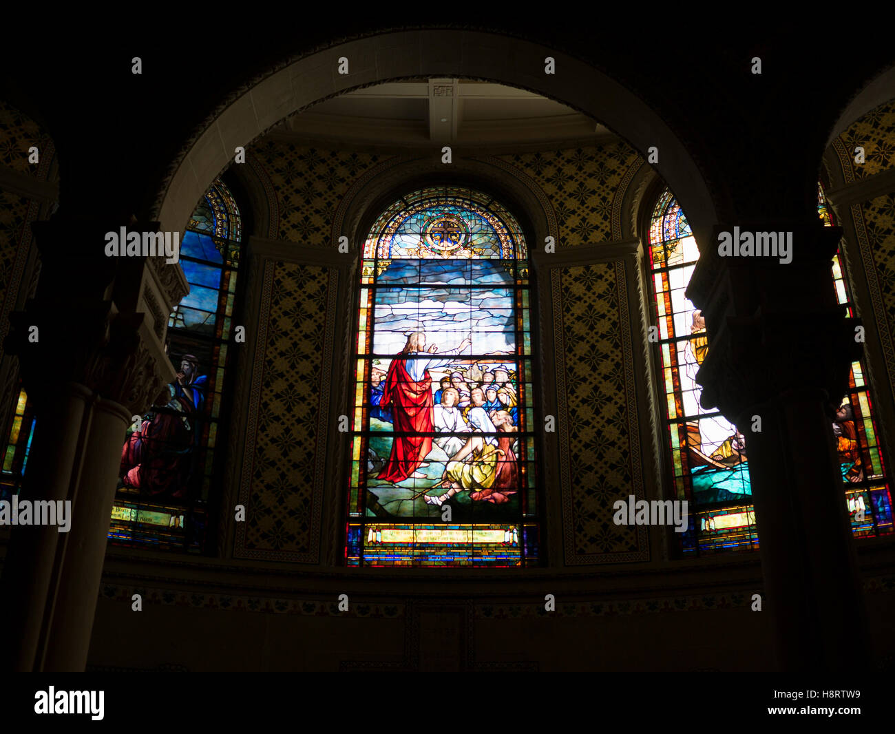 Interior stanford memorial church stanford hi-res stock photography and ...