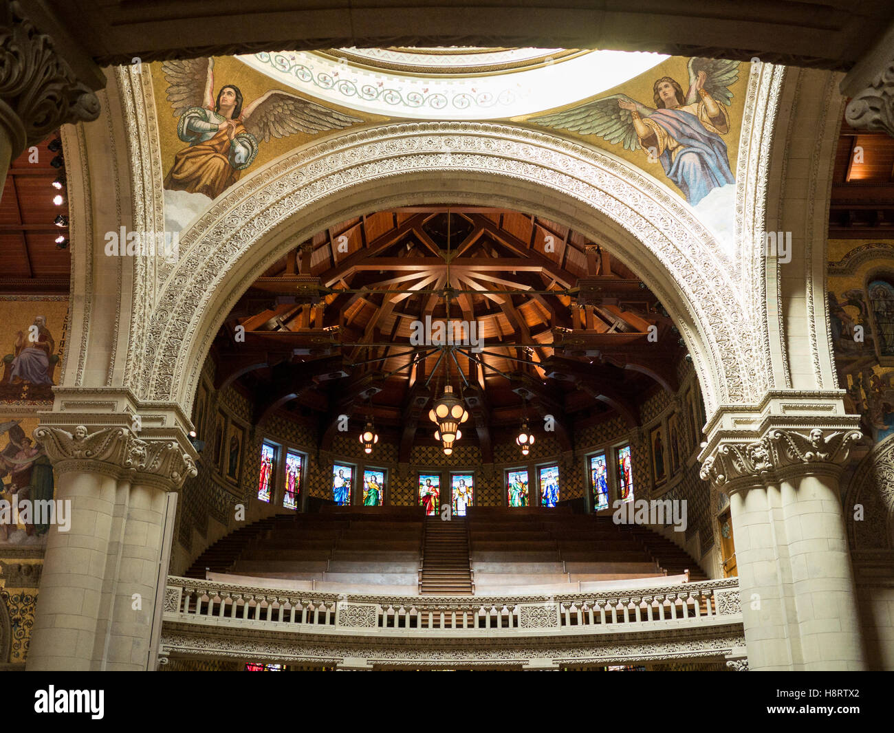 Interior stanford memorial church stanford hi-res stock photography and ...
