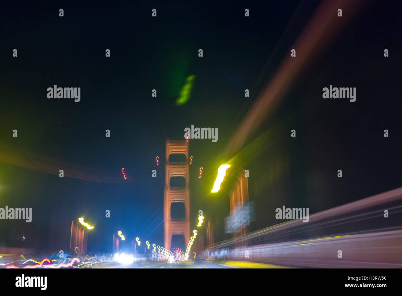 Golden gate bridge light trails hi-res stock photography and images - Alamy