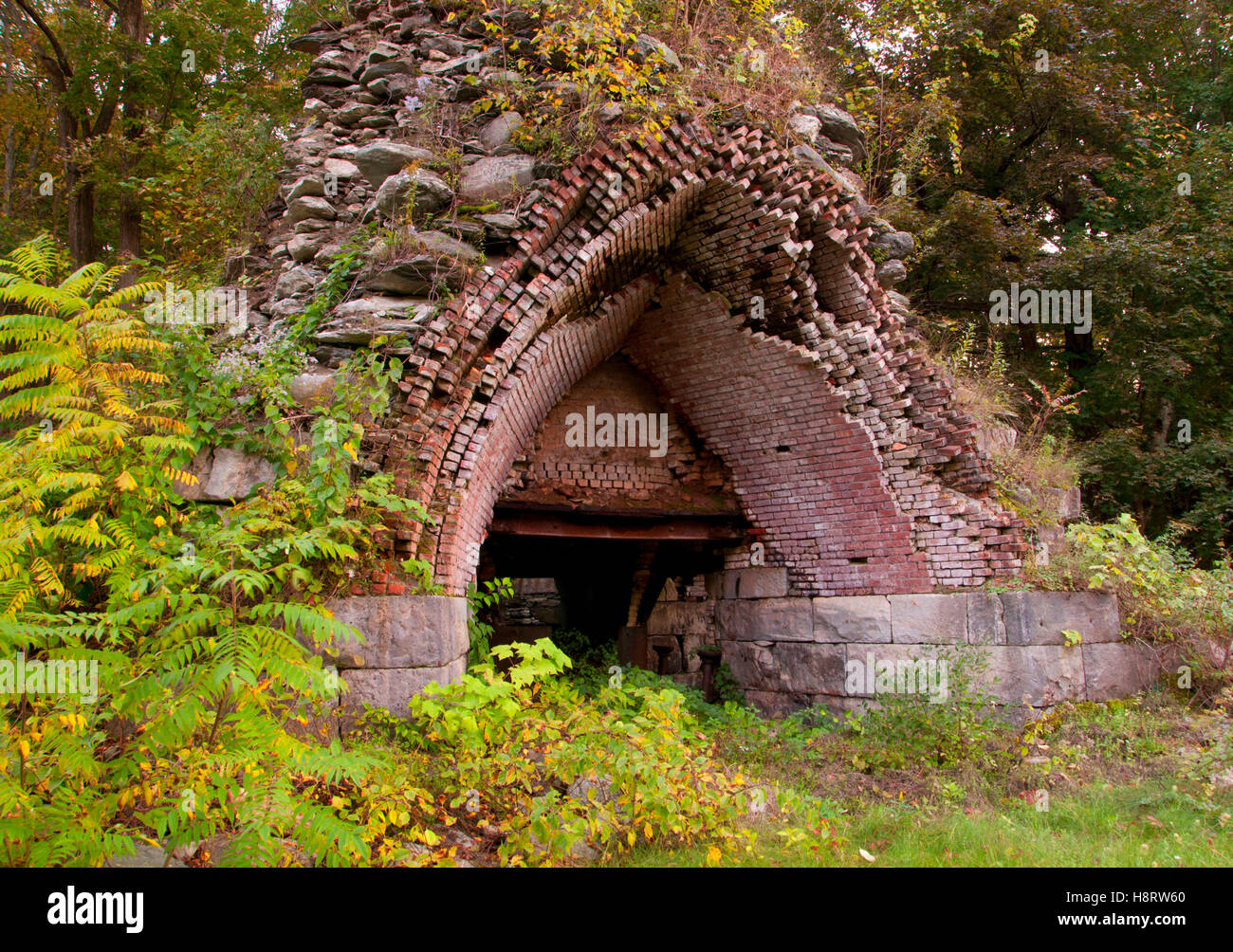 Copake Iron Works Furnace, Taconic State Park, New York Stock Photo - Alamy