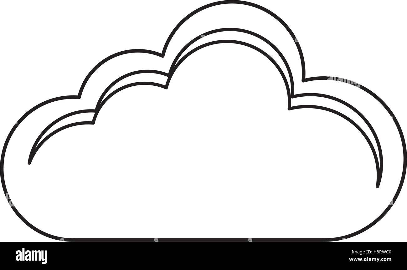 Isolated cloud shape design Stock Vector Image & Art - Alamy