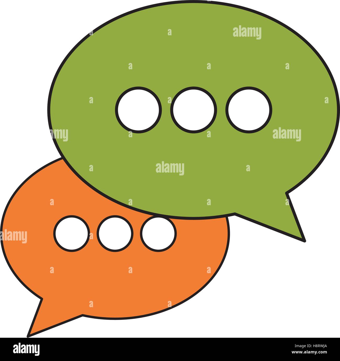 Isolated communication bubble design Stock Vector Image & Art - Alamy