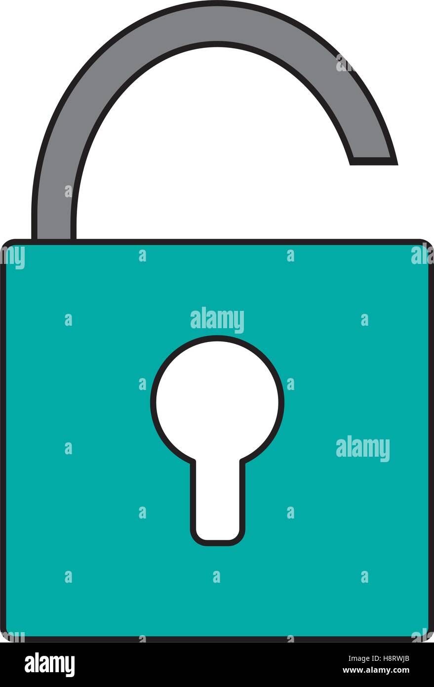 Isolated padlock design Stock Vector Image & Art - Alamy