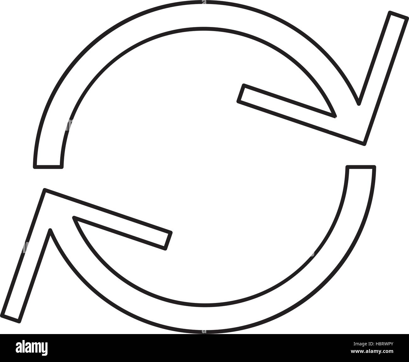 Isolated circle of arrows design Stock Vector Image & Art - Alamy