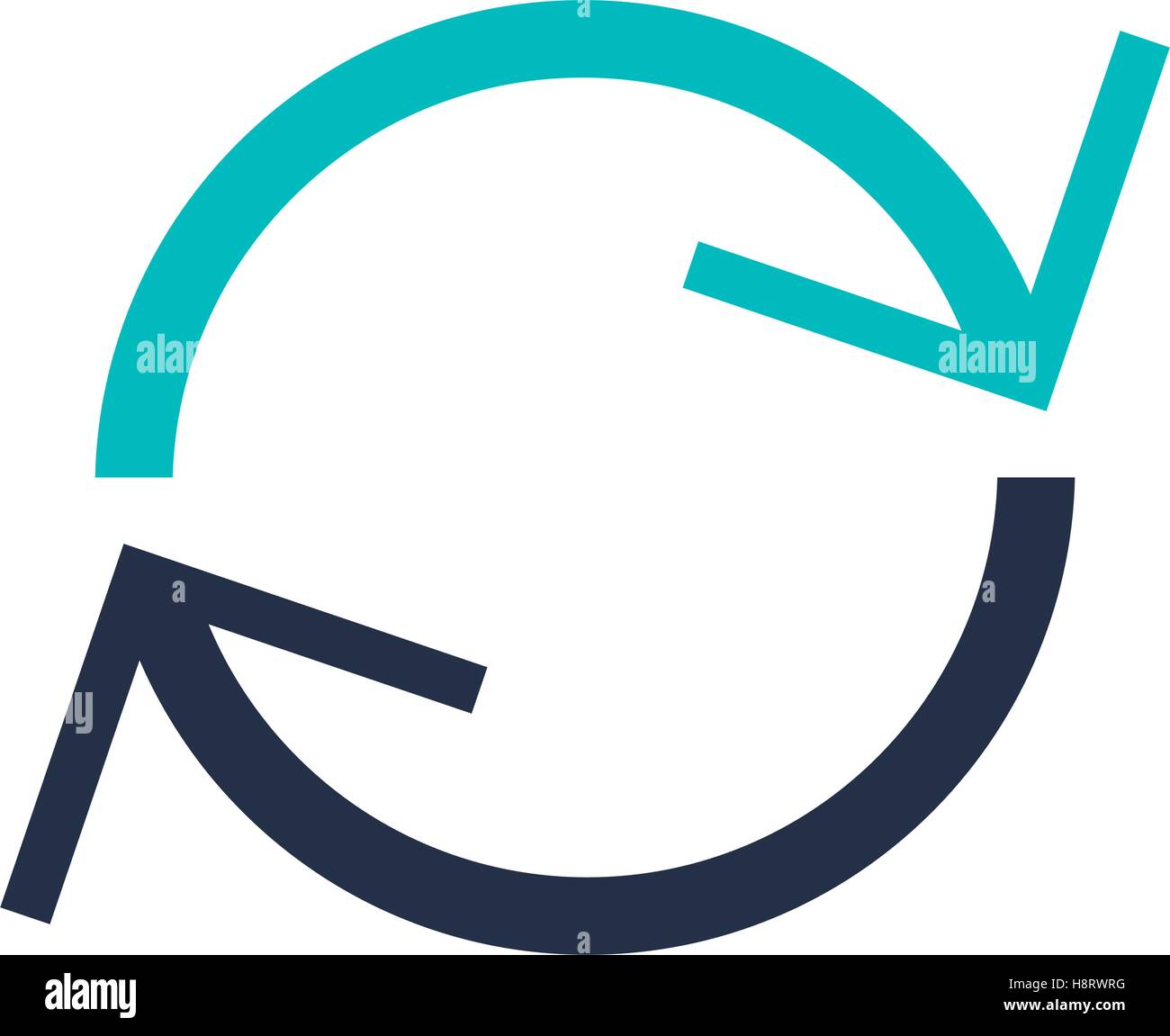 Isolated circle of arrows design Stock Vector Image & Art - Alamy
