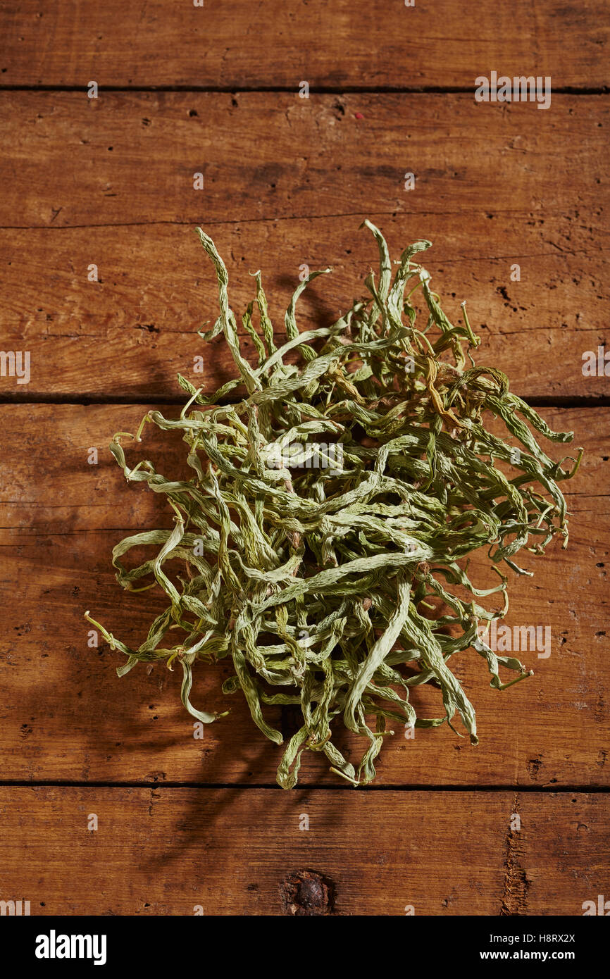 Dried Shucky Beans, a specialty of the American region known as ...