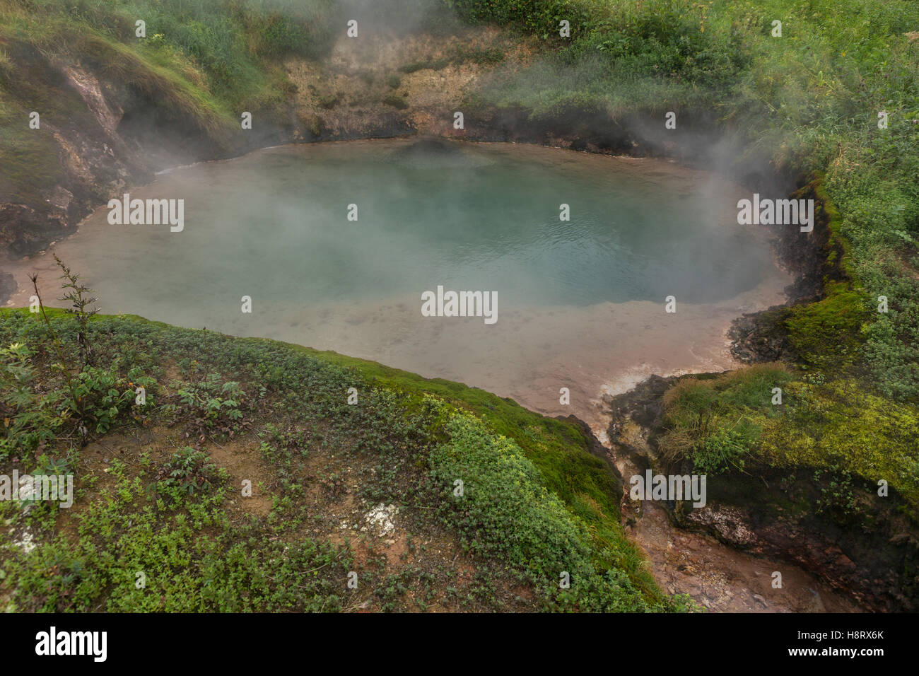 Goluboy Blue Pool in Valley of Geysers Stock Photo - Alamy