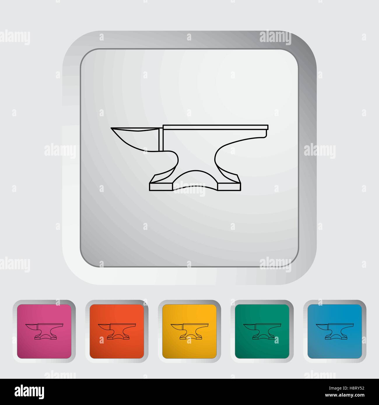 Cartoon blacksmith anvil Stock Vector Images - Alamy