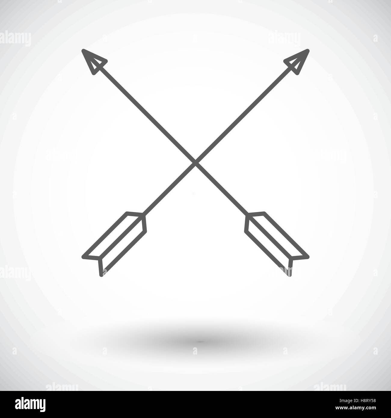 Arows outline icon on white background. Vector illustration Stock ...