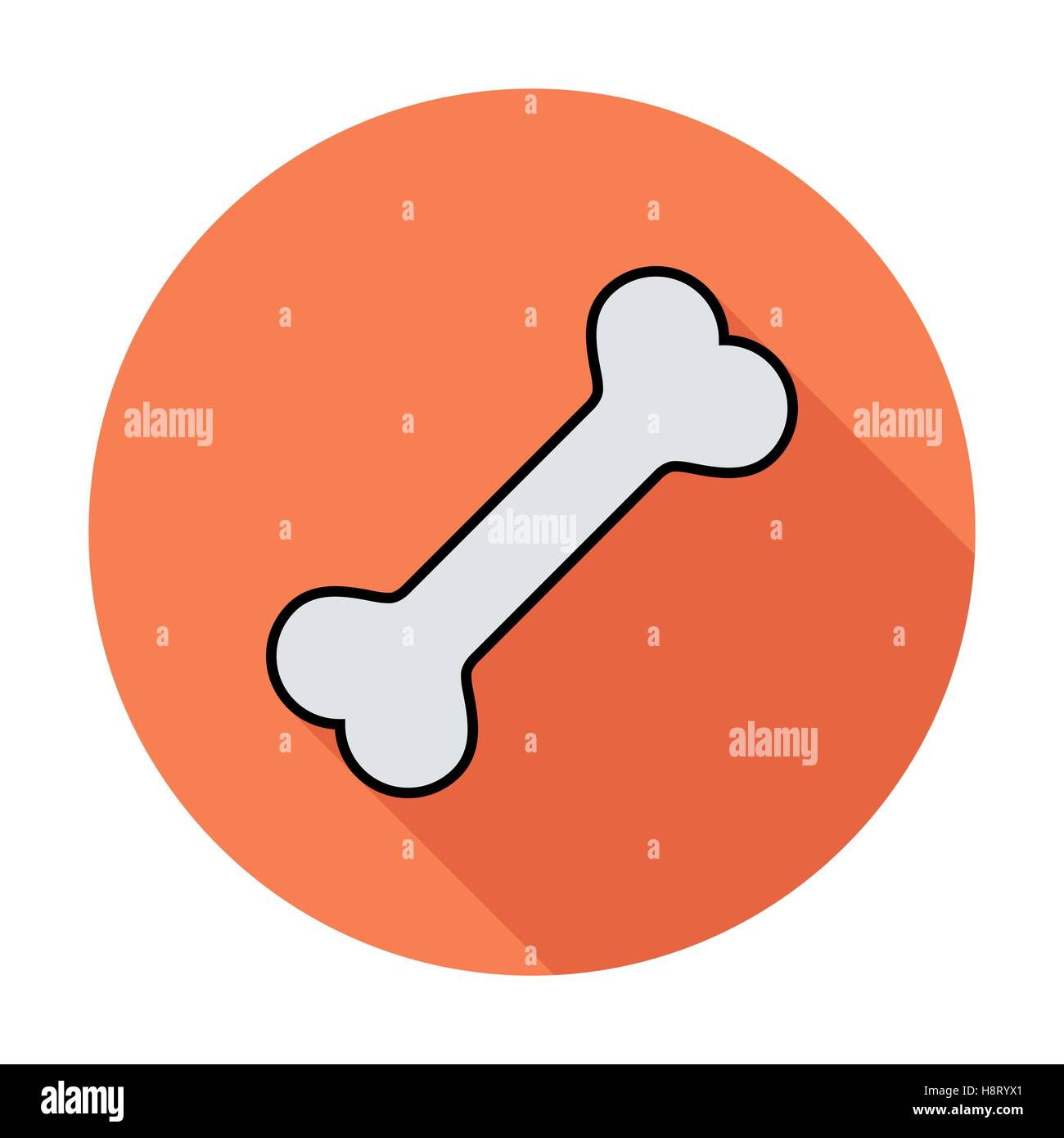 Bone icon. Vector illustration EPS Stock Vector Image & Art - Alamy