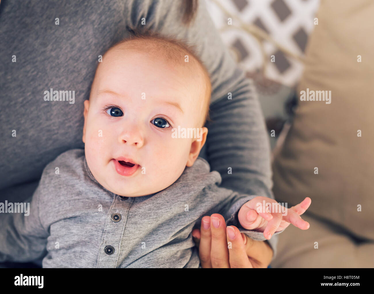 Beautiful smiling cute baby Stock Photo - Alamy