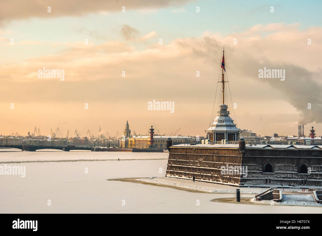 Peter and Paul fortress on hare island in St. Petersburg Stock Photo - Alamy