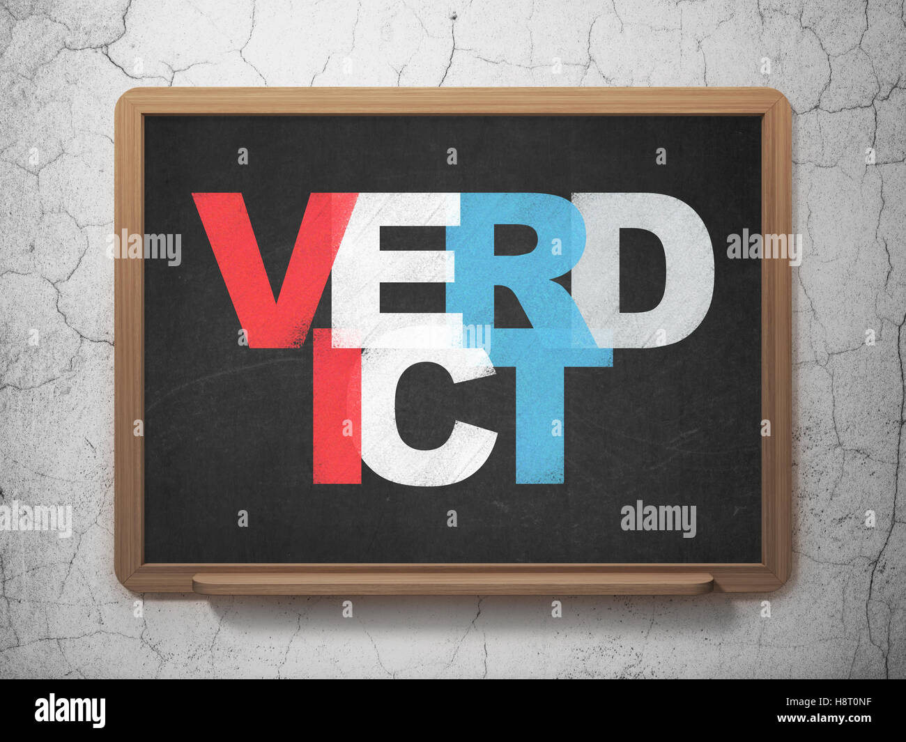 Law concept: Verdict on School board background Stock Photo - Alamy