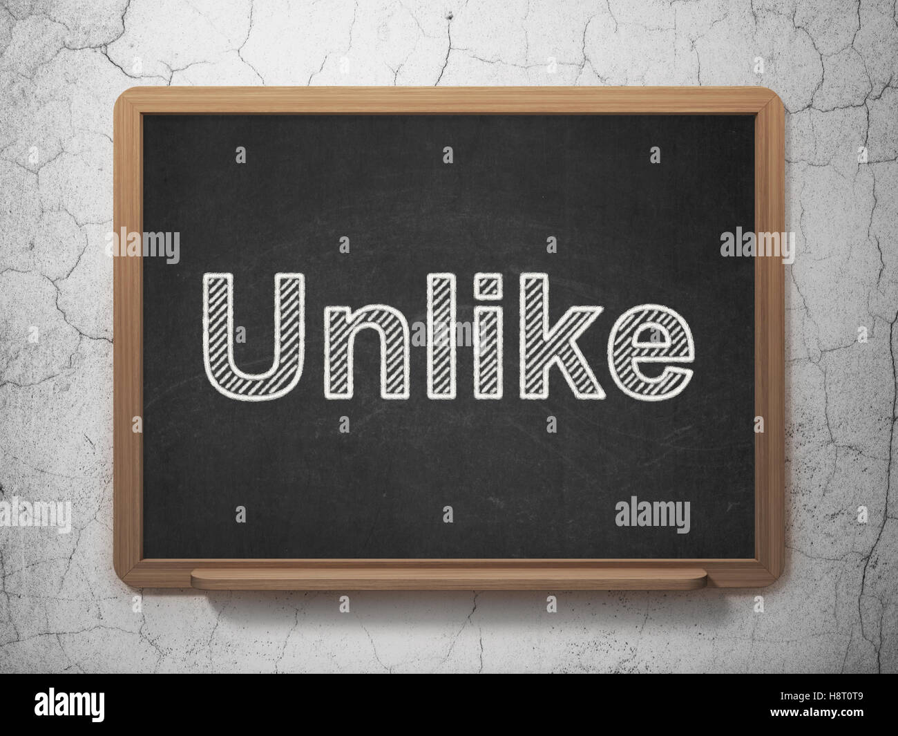 Social network concept: Unlike on chalkboard background Stock Photo - Alamy