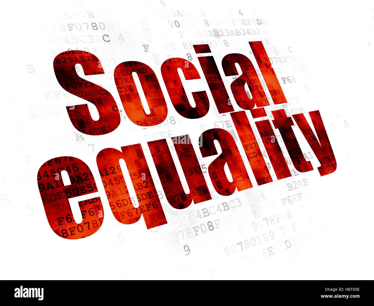 Politics concept: Social Equality on Digital background Stock Photo - Alamy