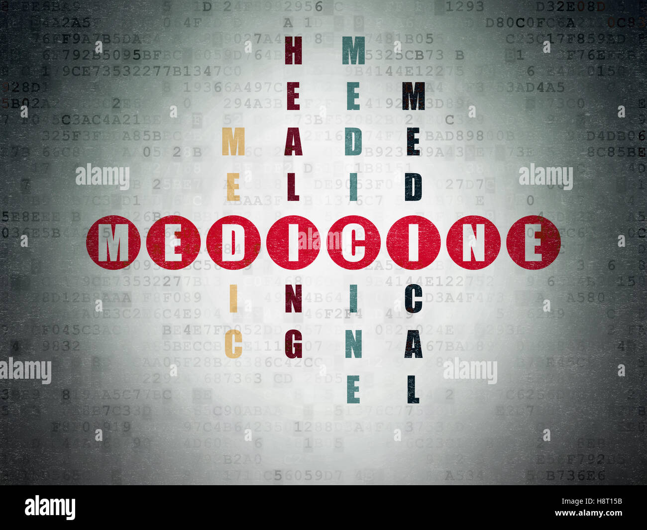 Health concept: Medicine in Crossword Puzzle Stock Photo - Alamy