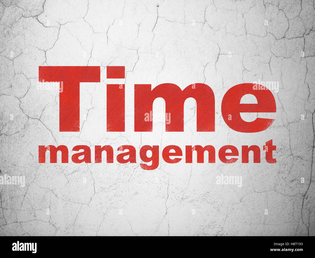 Time concept: Time Management on wall background Stock Photo - Alamy