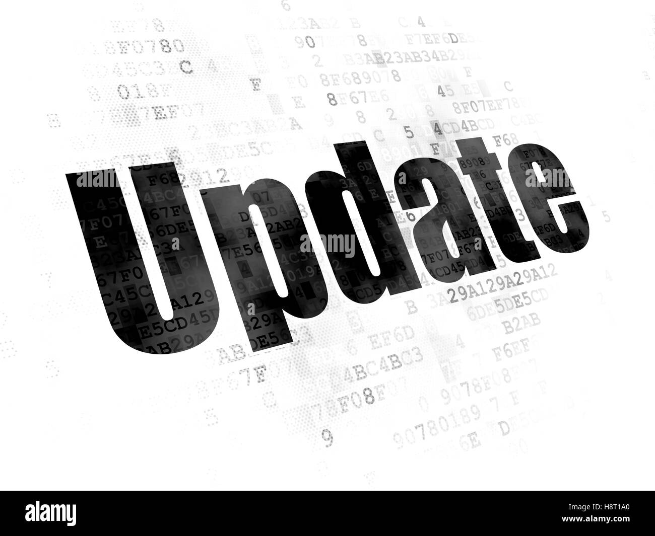 Web development concept: Update on Digital background Stock Photo - Alamy