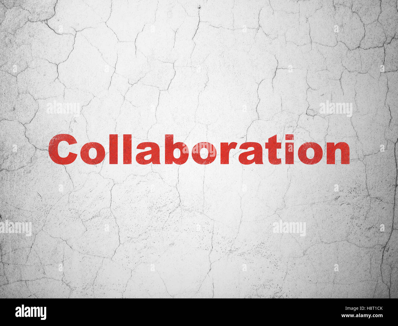 Business concept: Collaboration on wall background Stock Photo - Alamy