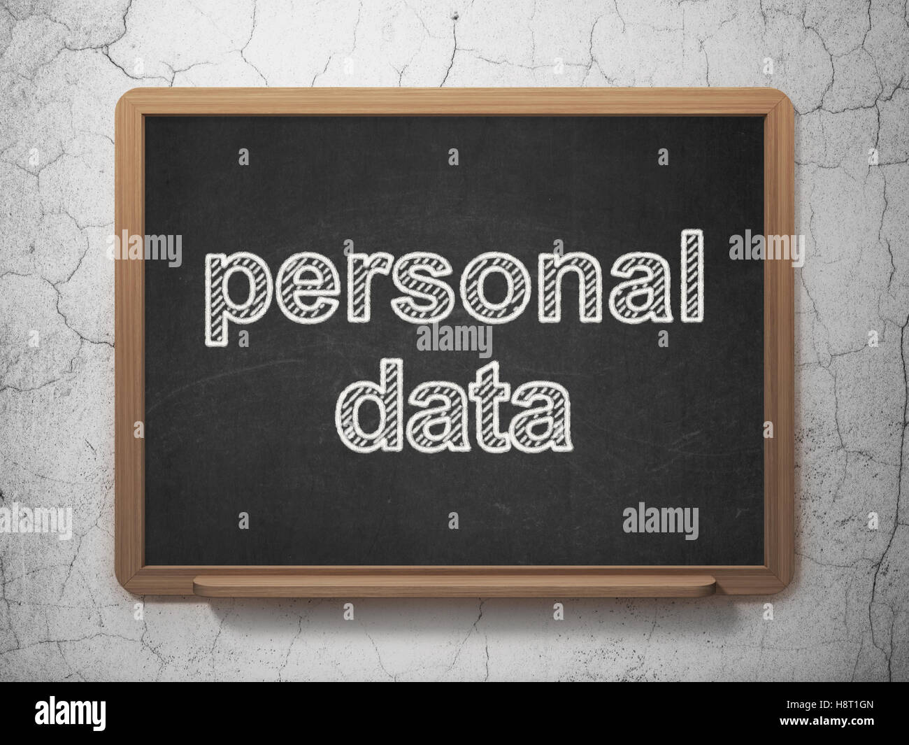Data concept: Personal Data on chalkboard background Stock Photo - Alamy