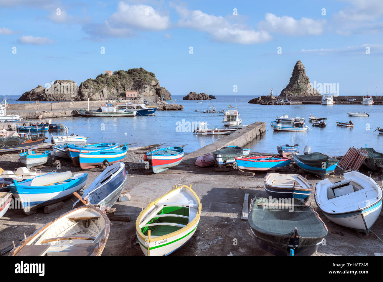 Aci Trezza, Riviera dei Ciclopi, Catania, Sicily, Italy Stock Photo - Alamy