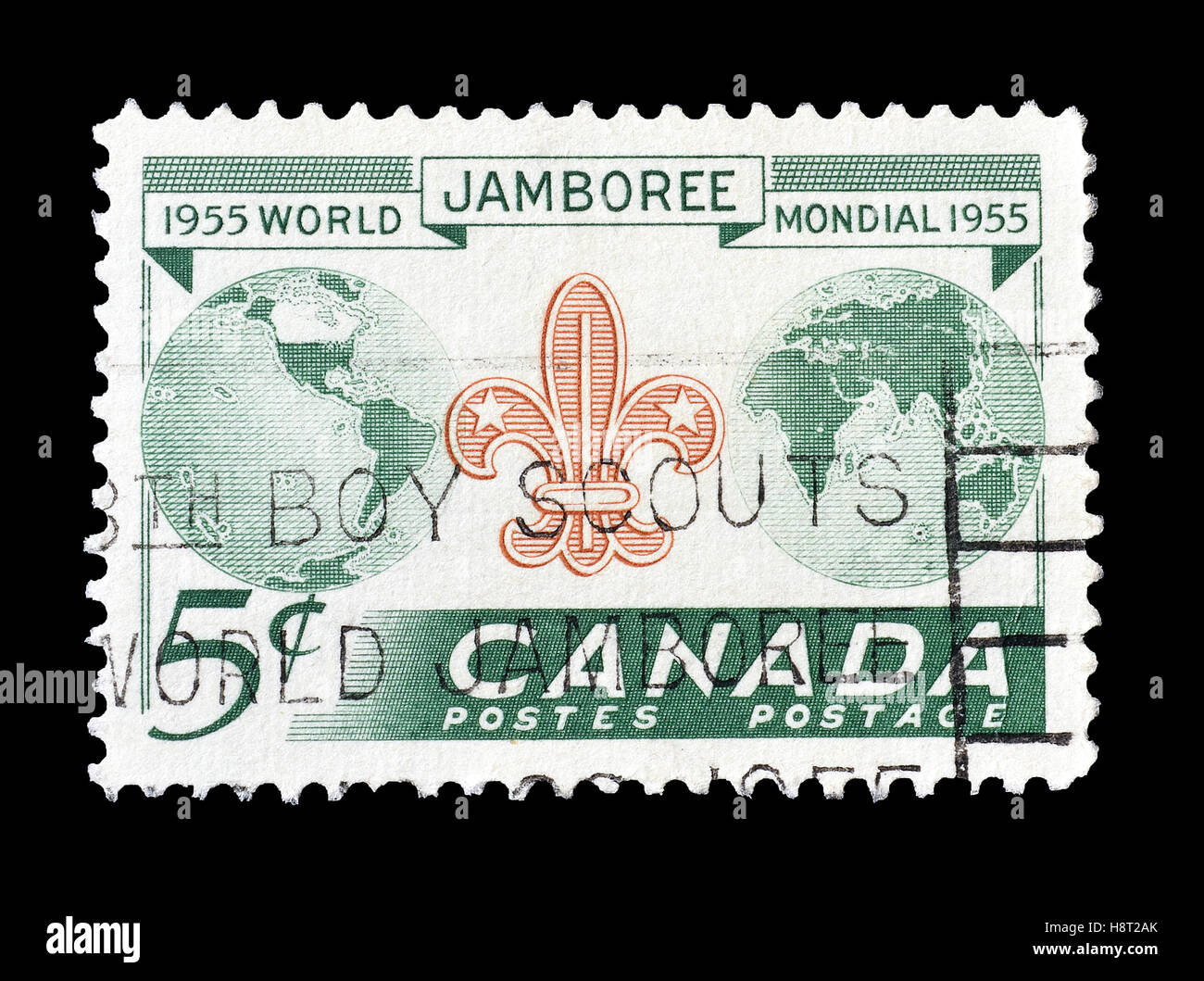 Canada stamp 1955 Stock Photo - Alamy