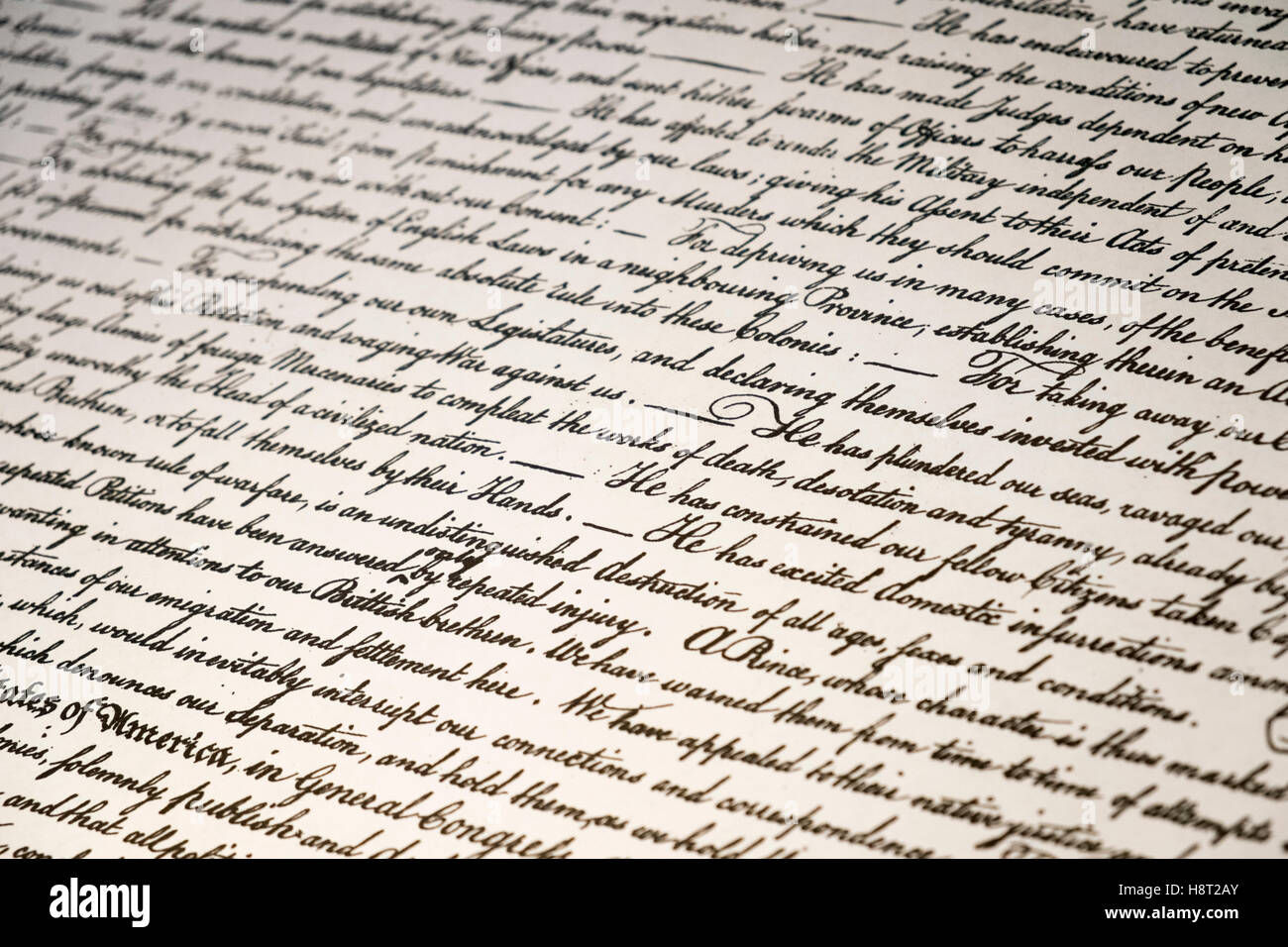Cursive handwriting paper hi-res stock photography and images - Alamy