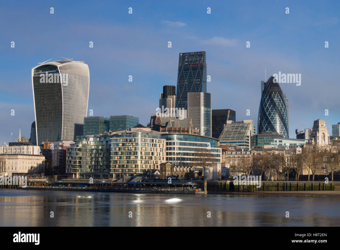 europe, UK, England, London, City Square Mile riverscape Stock Photo ...