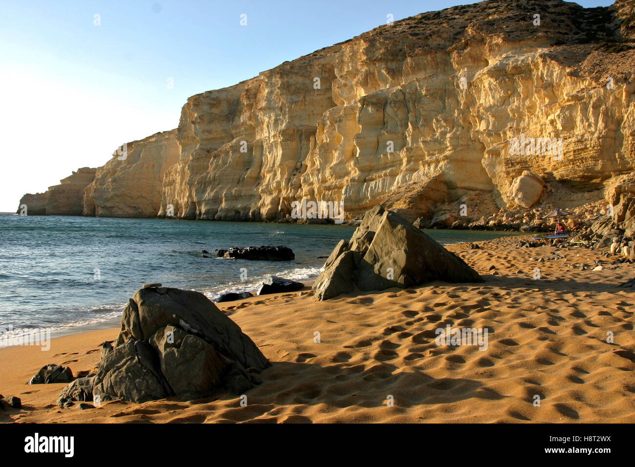 Red beach crete matala greece hi-res stock photography and images - Alamy