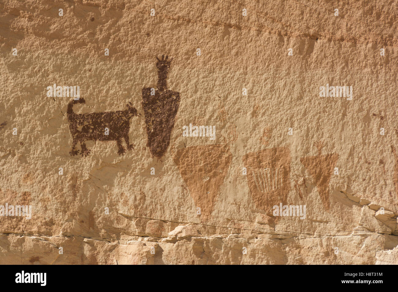 Utah, Canyonlands National Park, Horseshoe Canyon Unit, Barrier Canyon ...
