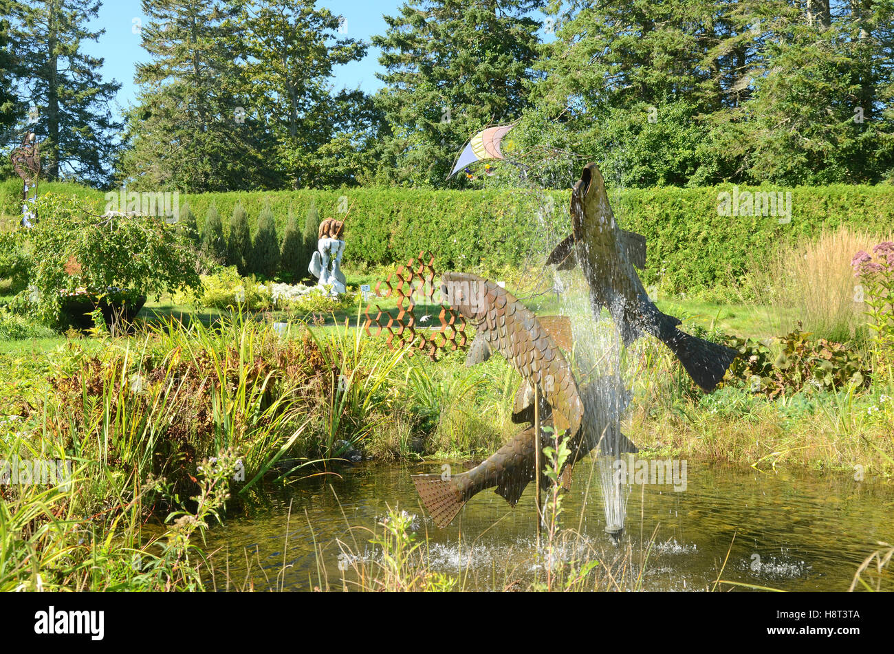 The sculpture park at Kingsbrae Gardens, New Brunswick Stock Photo - Alamy